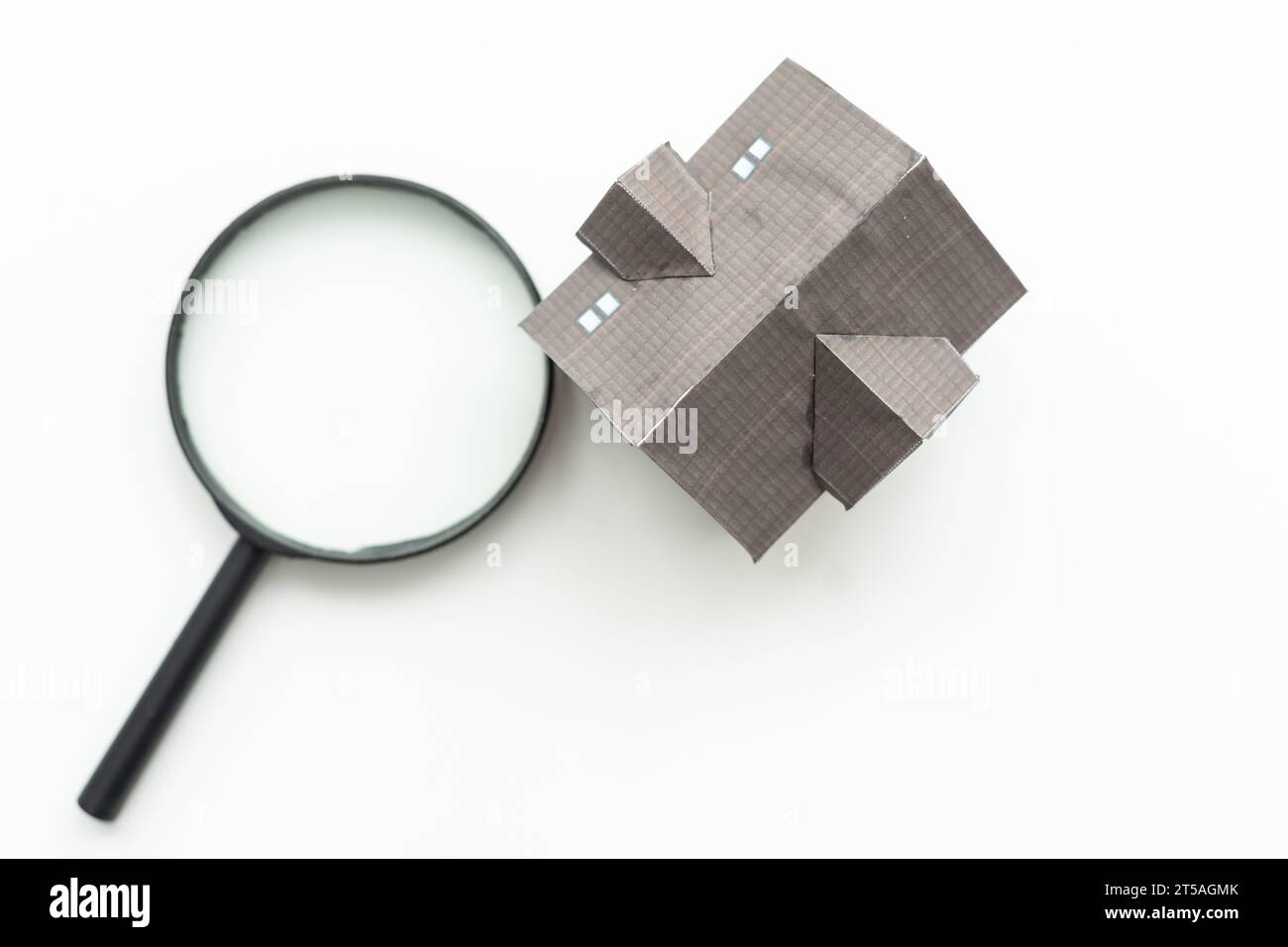 Searching house - Isolated on White Background Stock Photo - Alamy