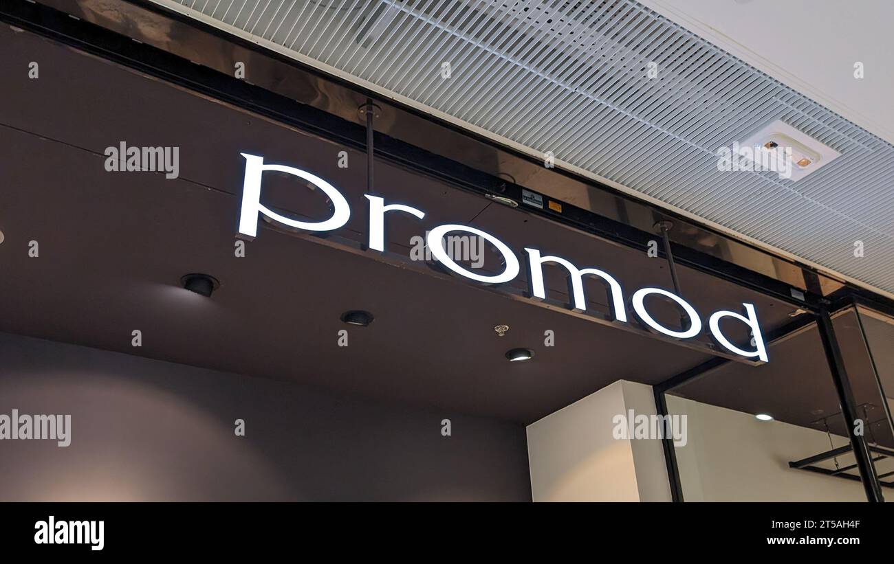 Bordeaux , France - 10 19 2023 : Promod sign brand and text logo on ...