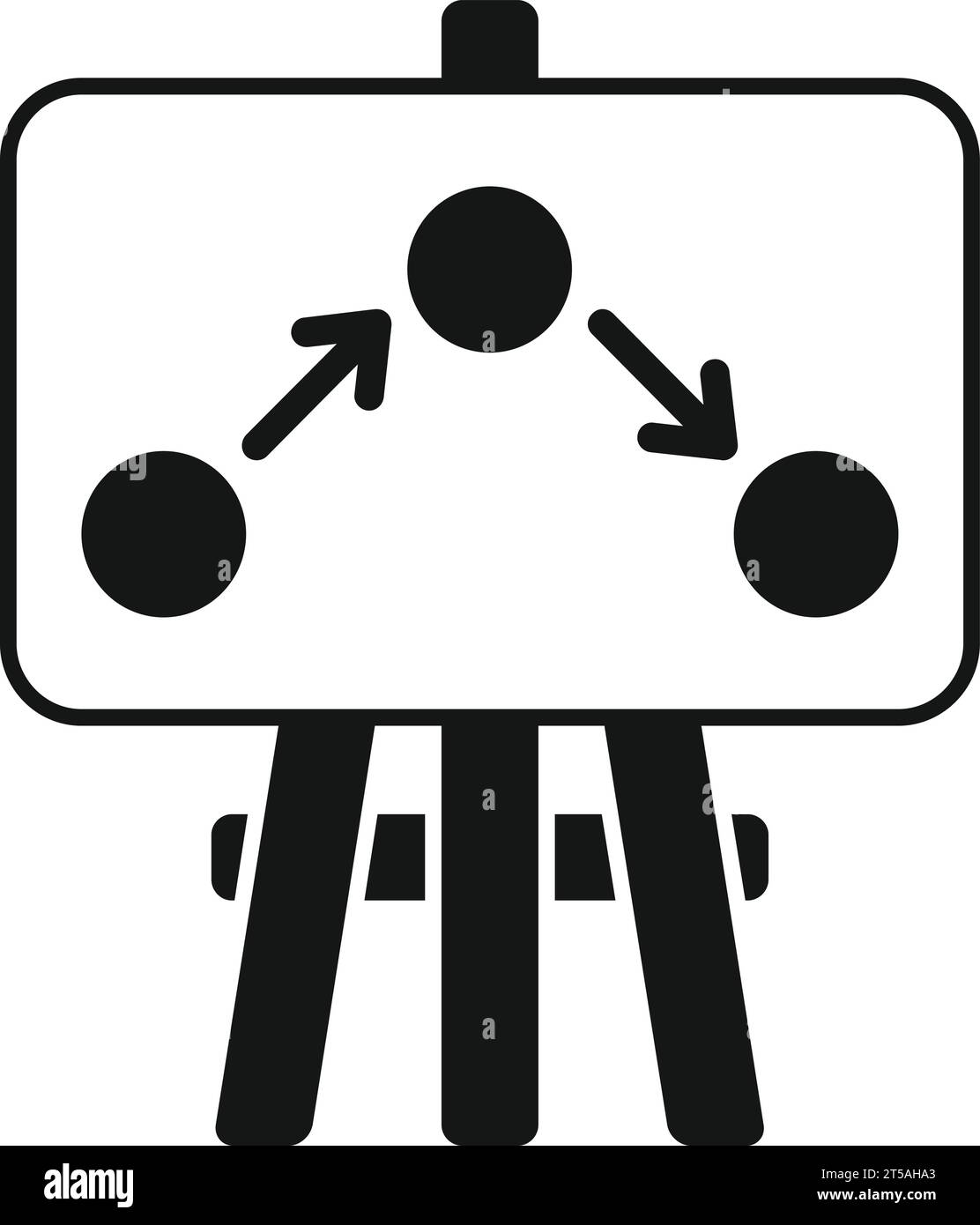 Goal board success icon simple vector. Dream self victory. Human ...