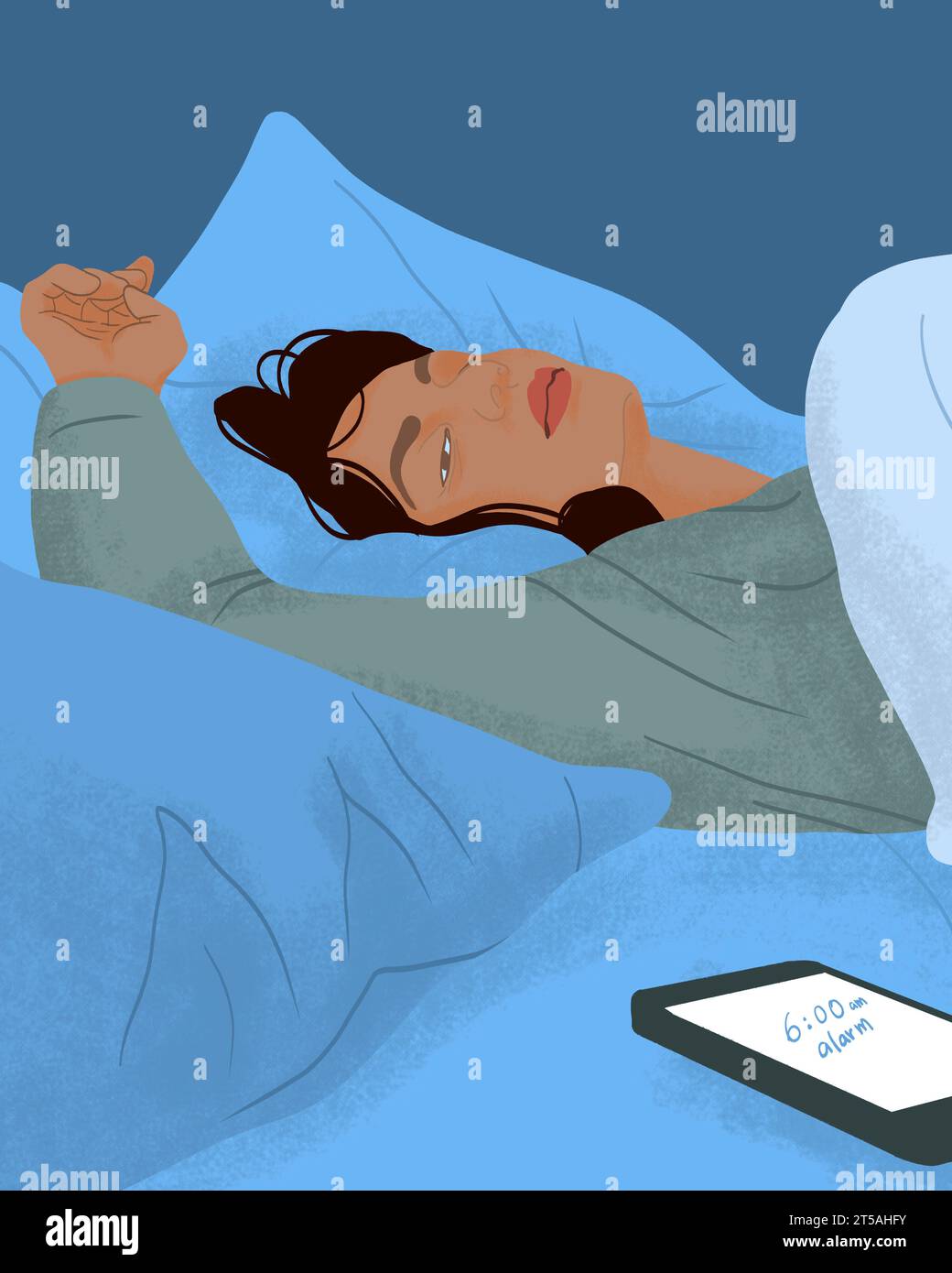 Insomnia illustration hi-res stock photography and images - Alamy