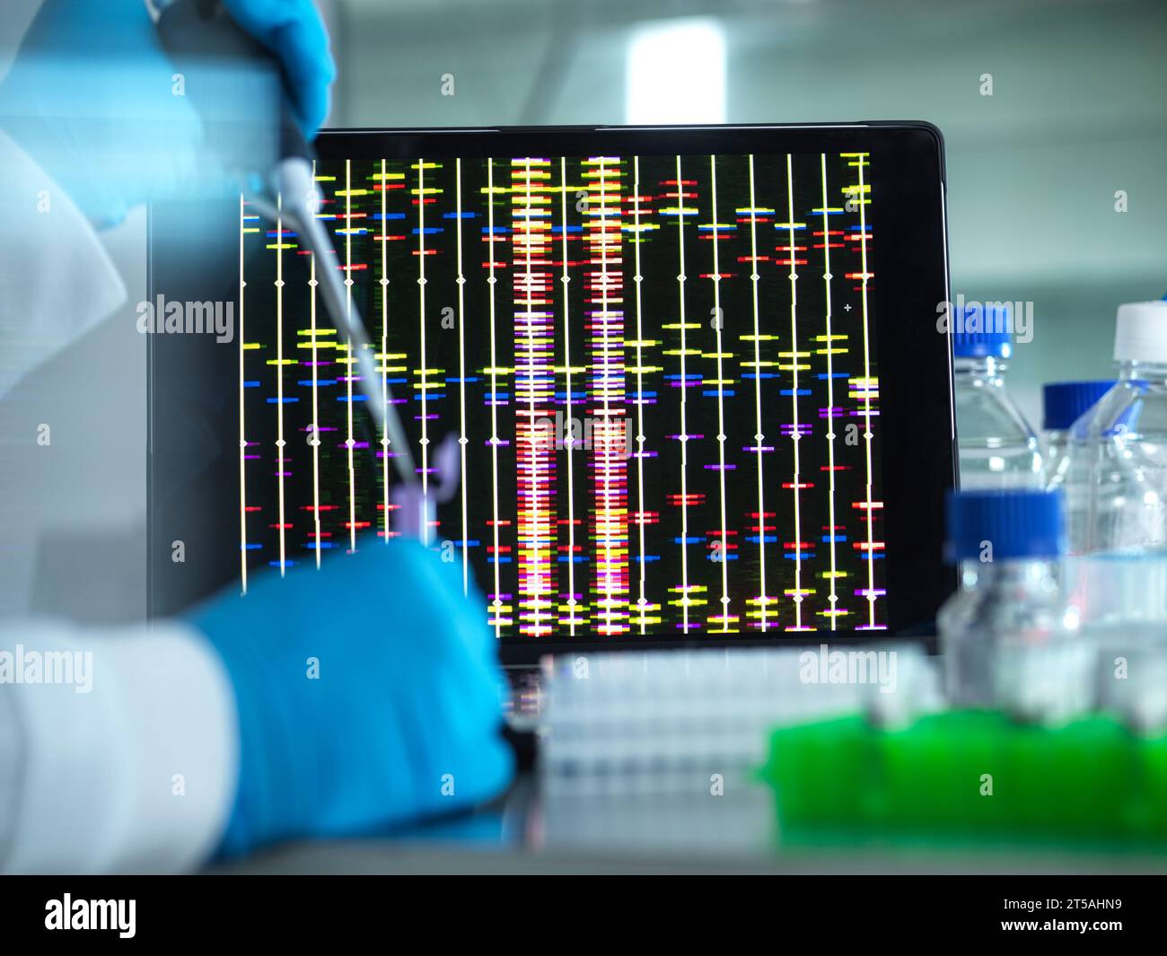 Screen human genetic sequence hi-res stock photography and images - Alamy