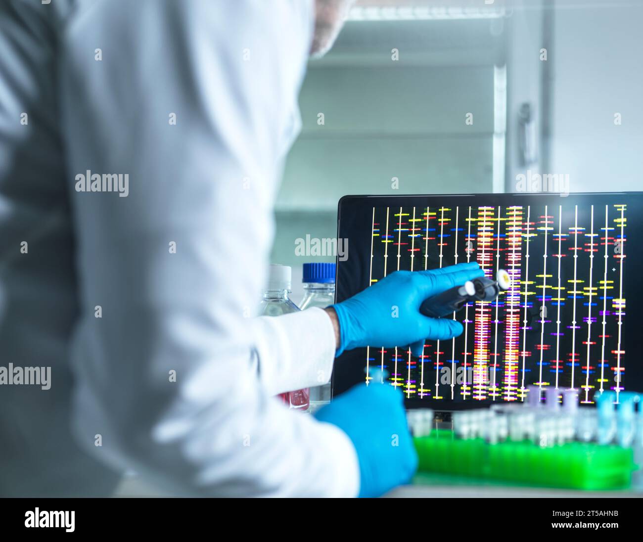 Screen human genetic sequence hi-res stock photography and images - Alamy