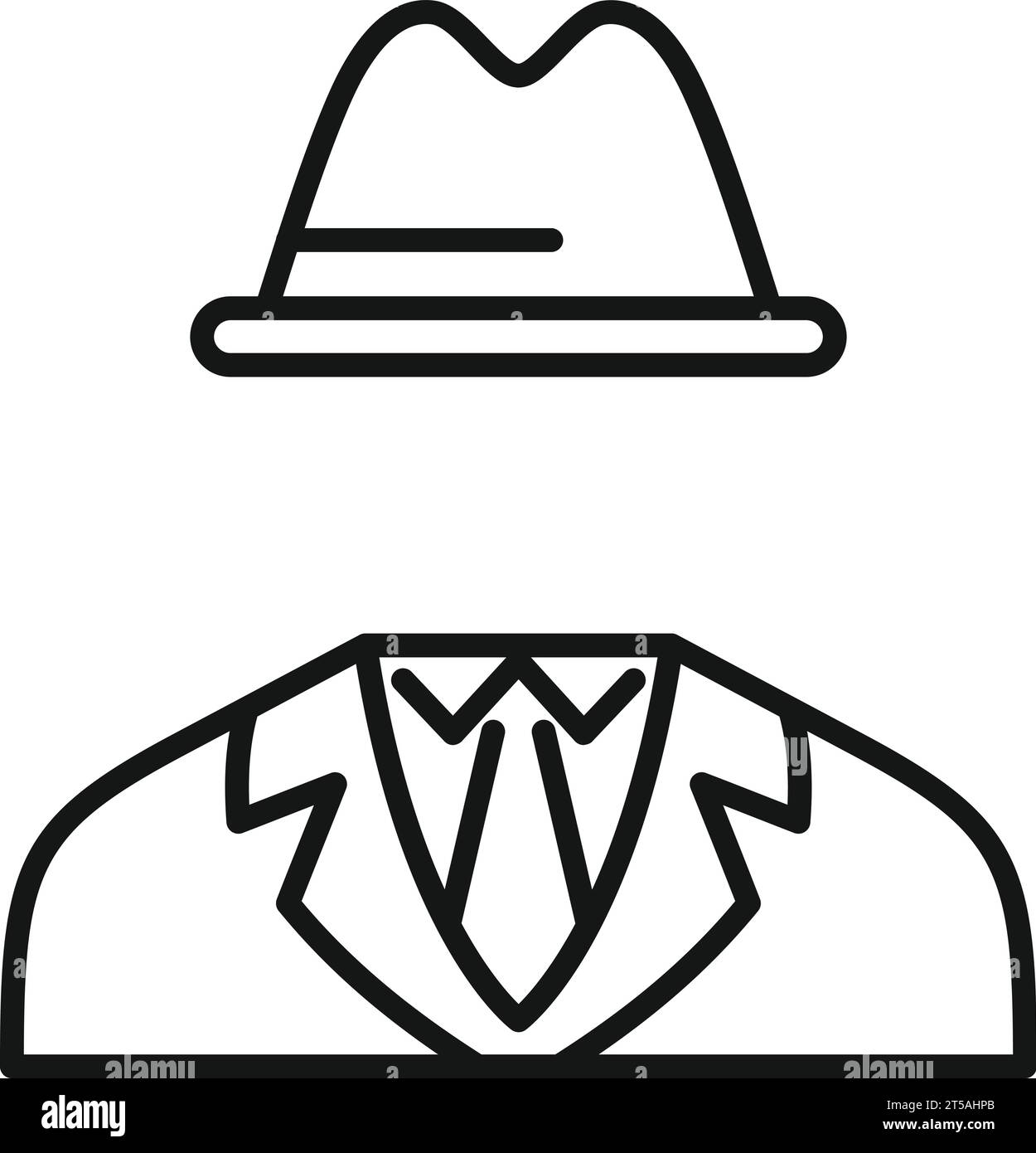 Anonymous office agent icon outline vector. Work family. People avatar ...