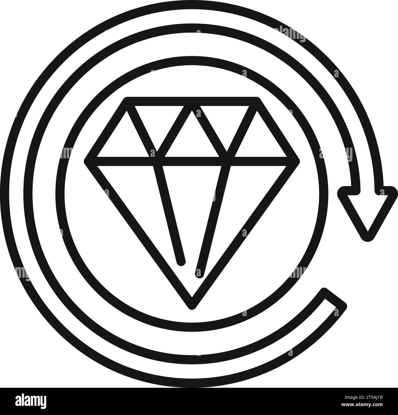 Realization best diamond level icon outline vector. Motivation people ...