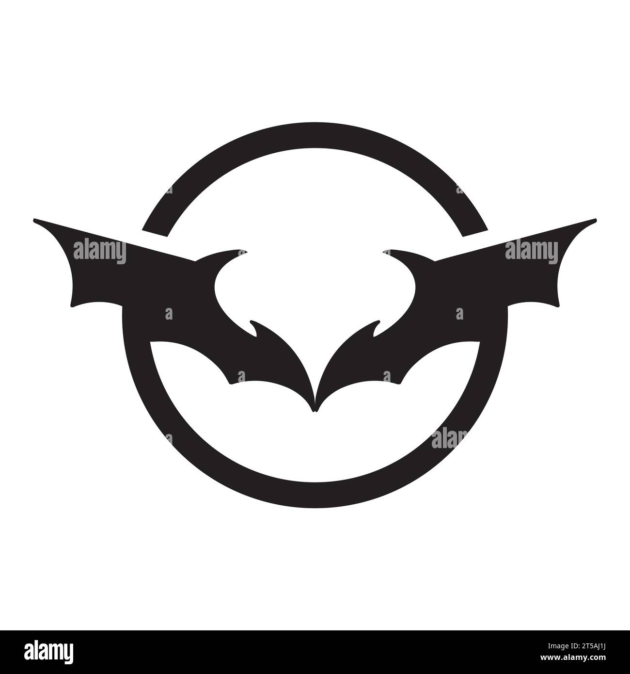 Bat wing logo vector element Stock Vector Image & Art - Alamy