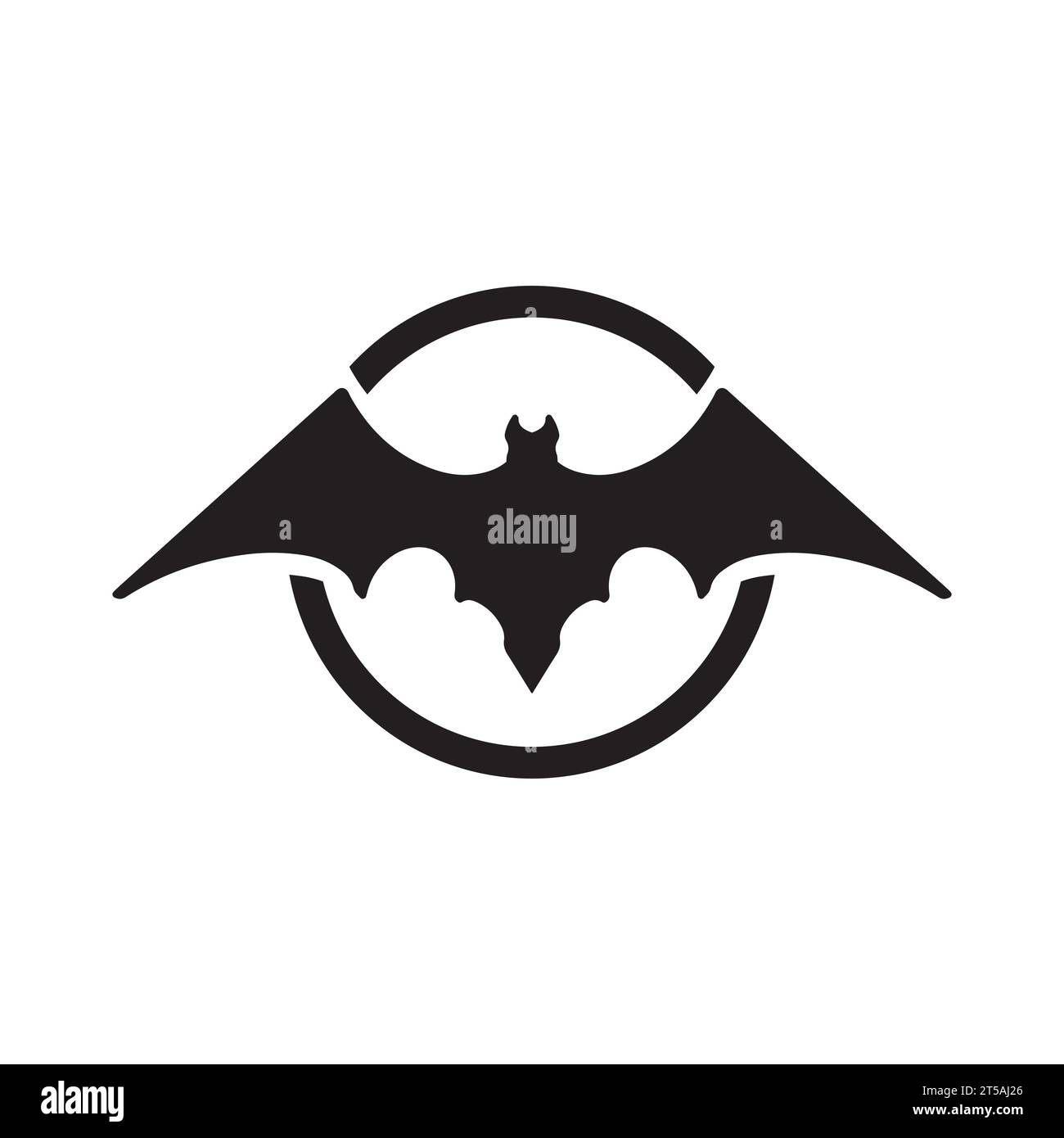 Bat wing logo vector element Stock Vector Image & Art - Alamy