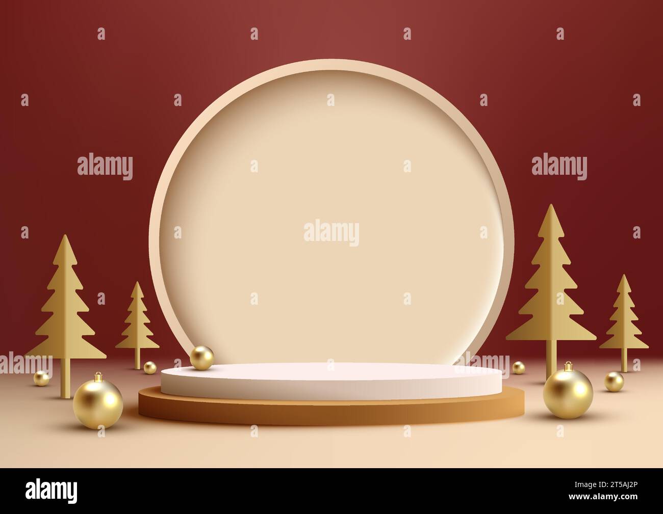 Showcase your products in style with this white and gold Christmas ...