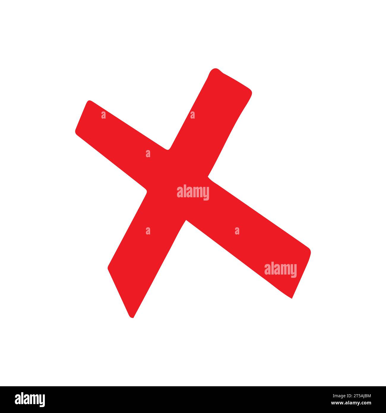 Paint red cross Stock Vector Images - Alamy