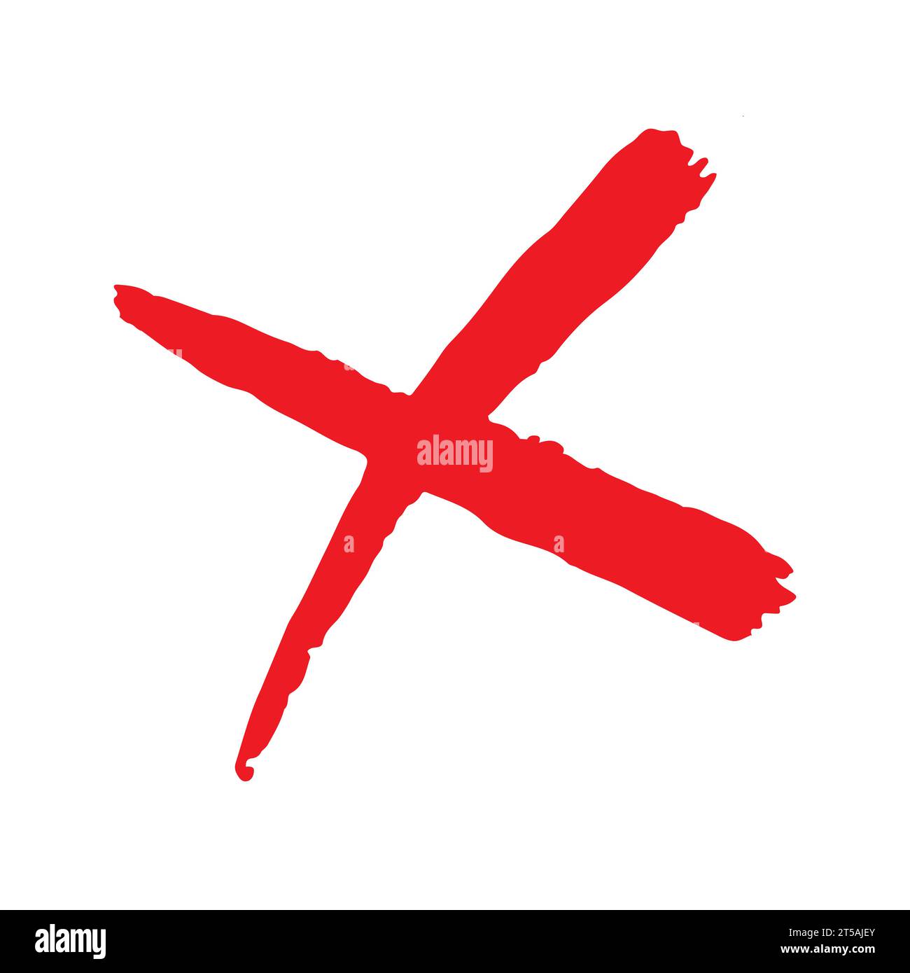 Paint red cross Stock Vector Images - Alamy