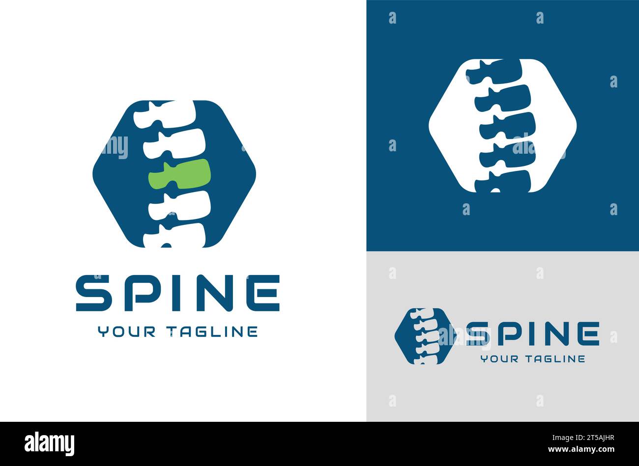 Spine Hexagon for medical logo, bone symbol, icon, design template ...