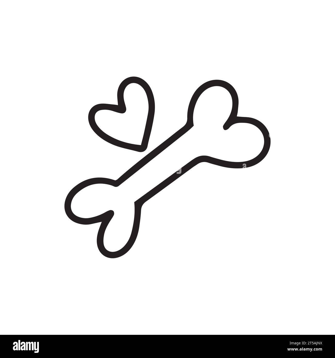 Bone for dog template logo Stock Vector Image & Art - Alamy