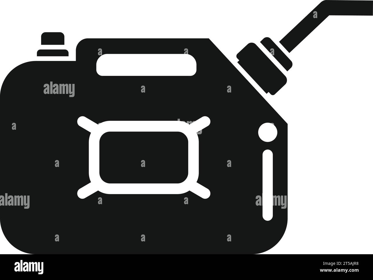 Kerosene fuel canister icon simple vector. Camp oil lamp. Light miner ...