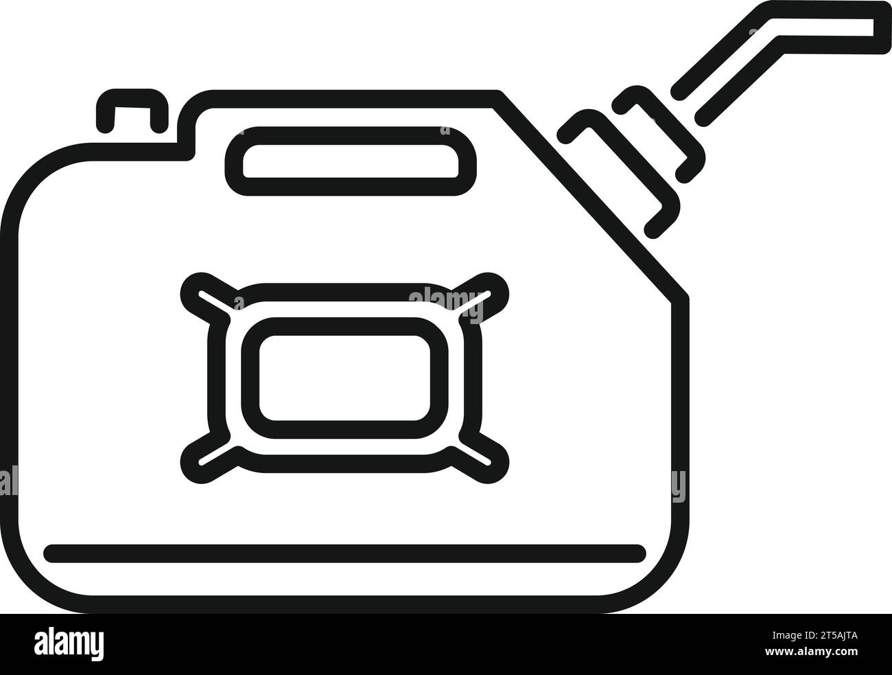 Kerosene fuel canister icon outline vector. Camp oil lamp. Light miner ...