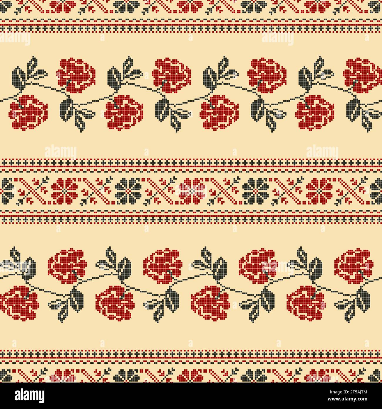 Traditional Polish embroidery vector pattern Stock Vector Image & Art ...