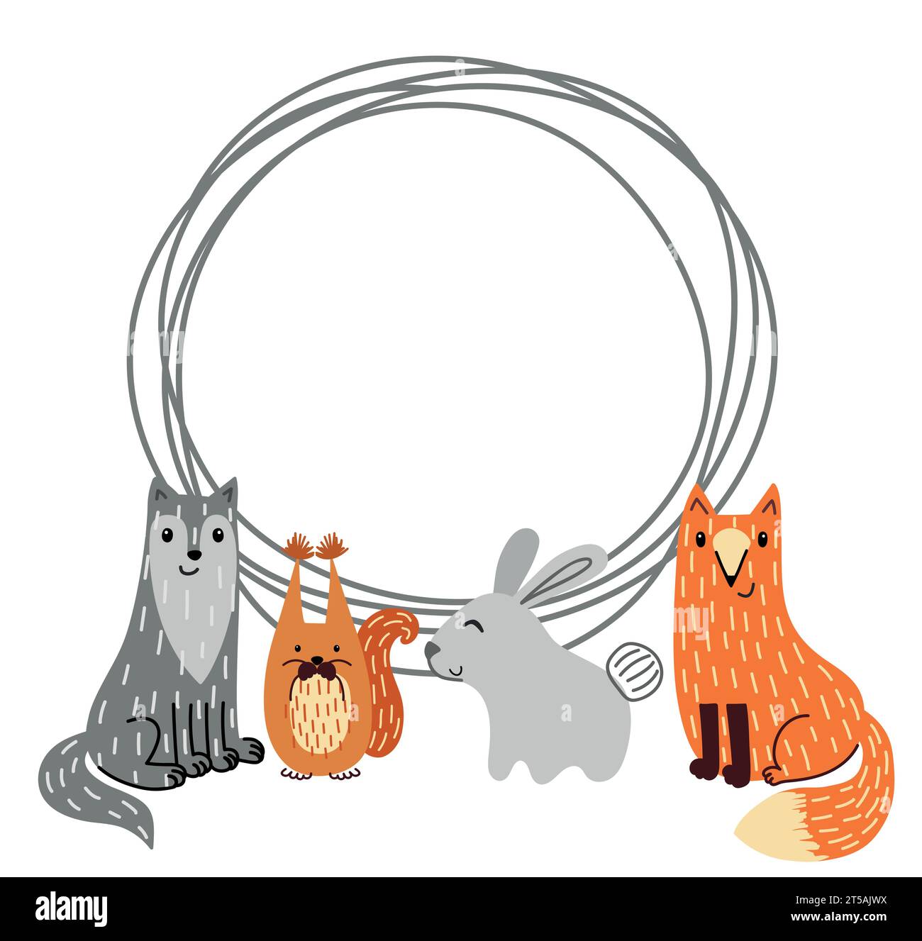 Vector forest frame Stock Vector Image & Art - Alamy