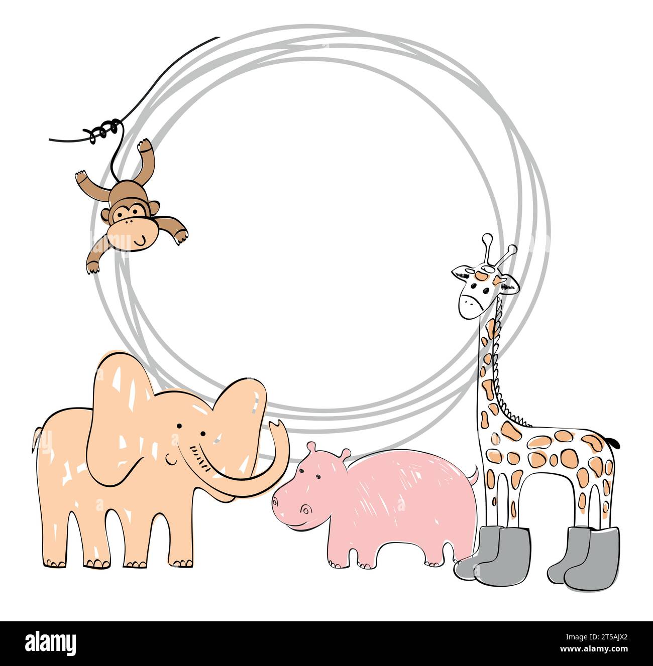 Vector safari frame Stock Vector Image & Art - Alamy