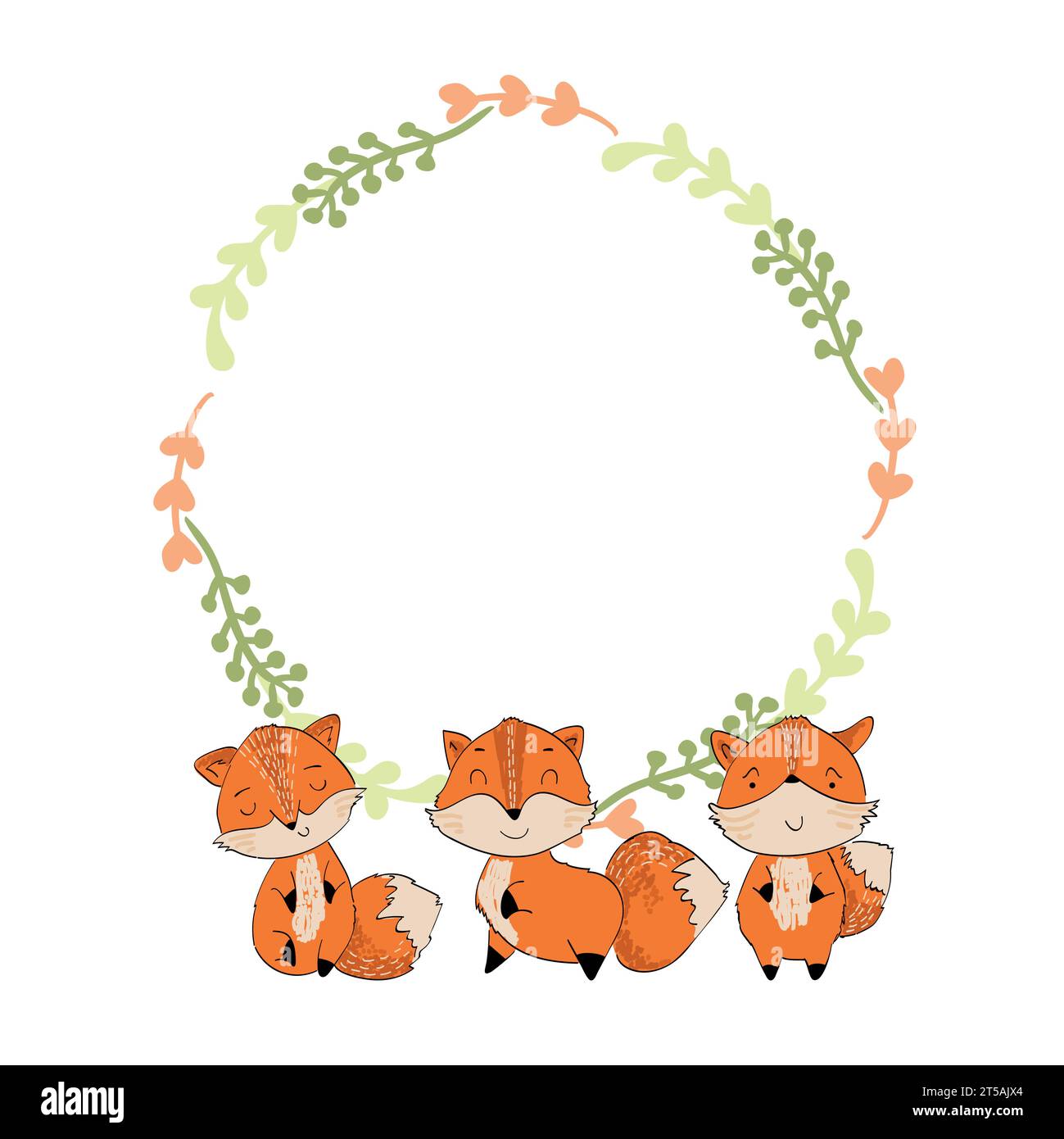 Vector forest frame Stock Vector Image & Art - Alamy