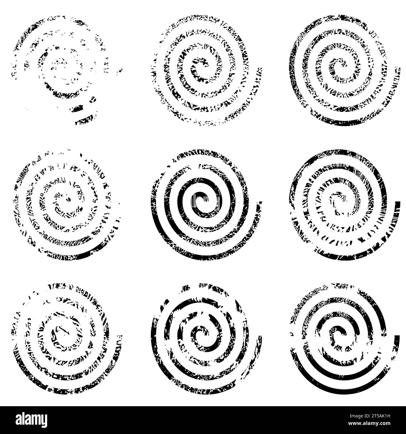 Broken spiral Stock Vector Images - Alamy