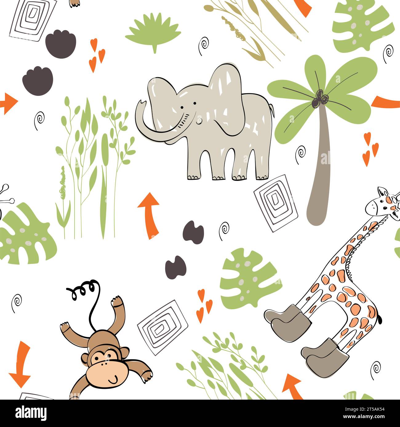 Cute safari animals Stock Vector Image & Art - Alamy