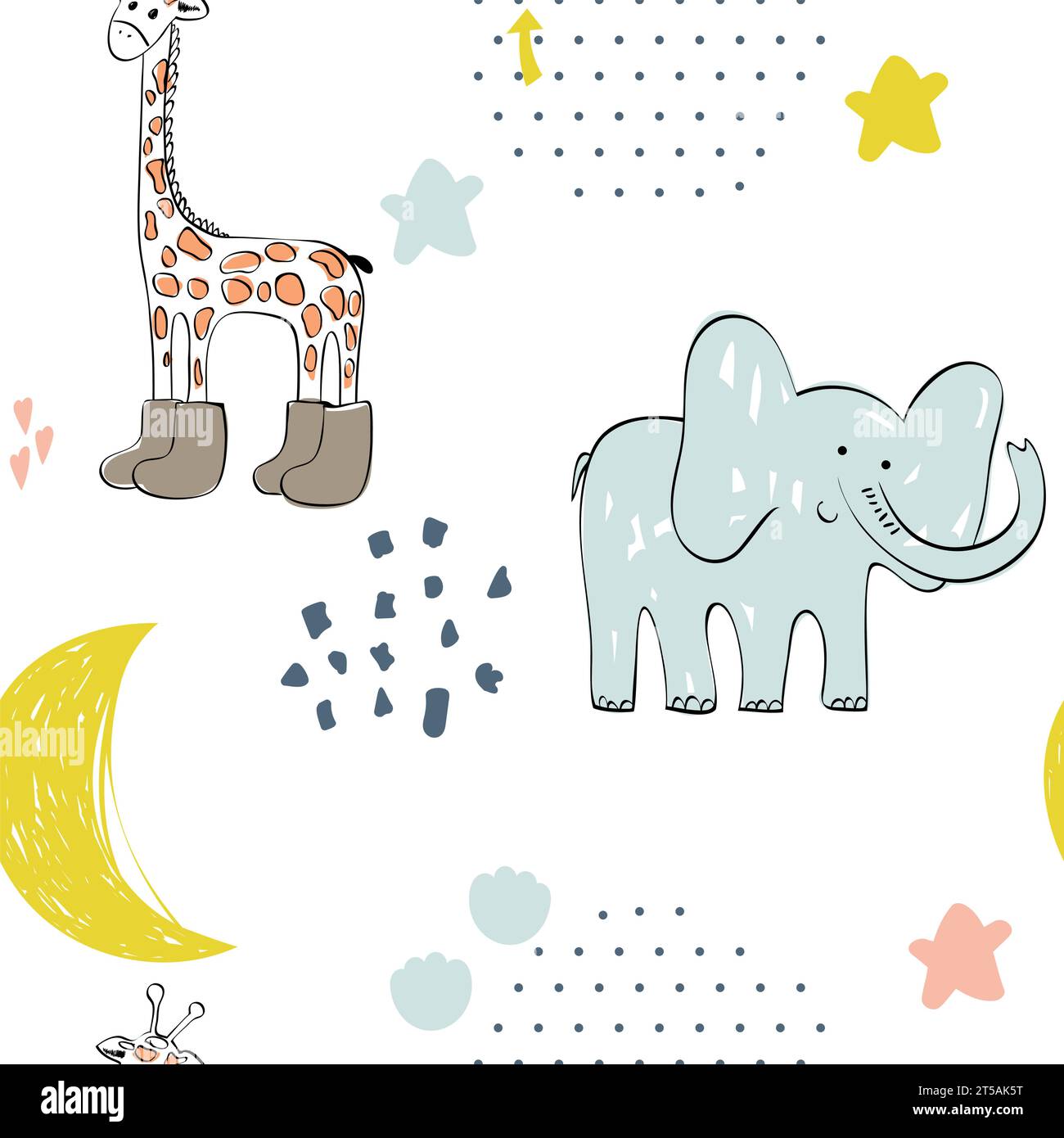 Cute safari animals Stock Vector Image & Art - Alamy