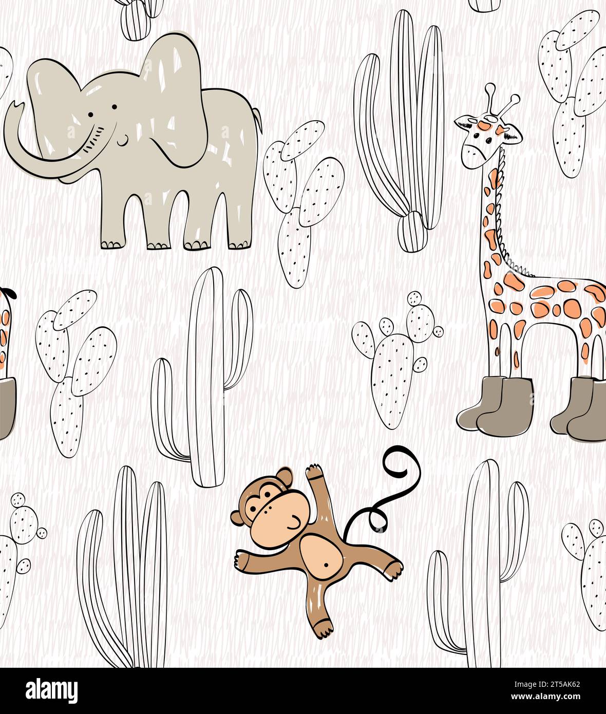 Cute safari animals Stock Vector Image & Art - Alamy