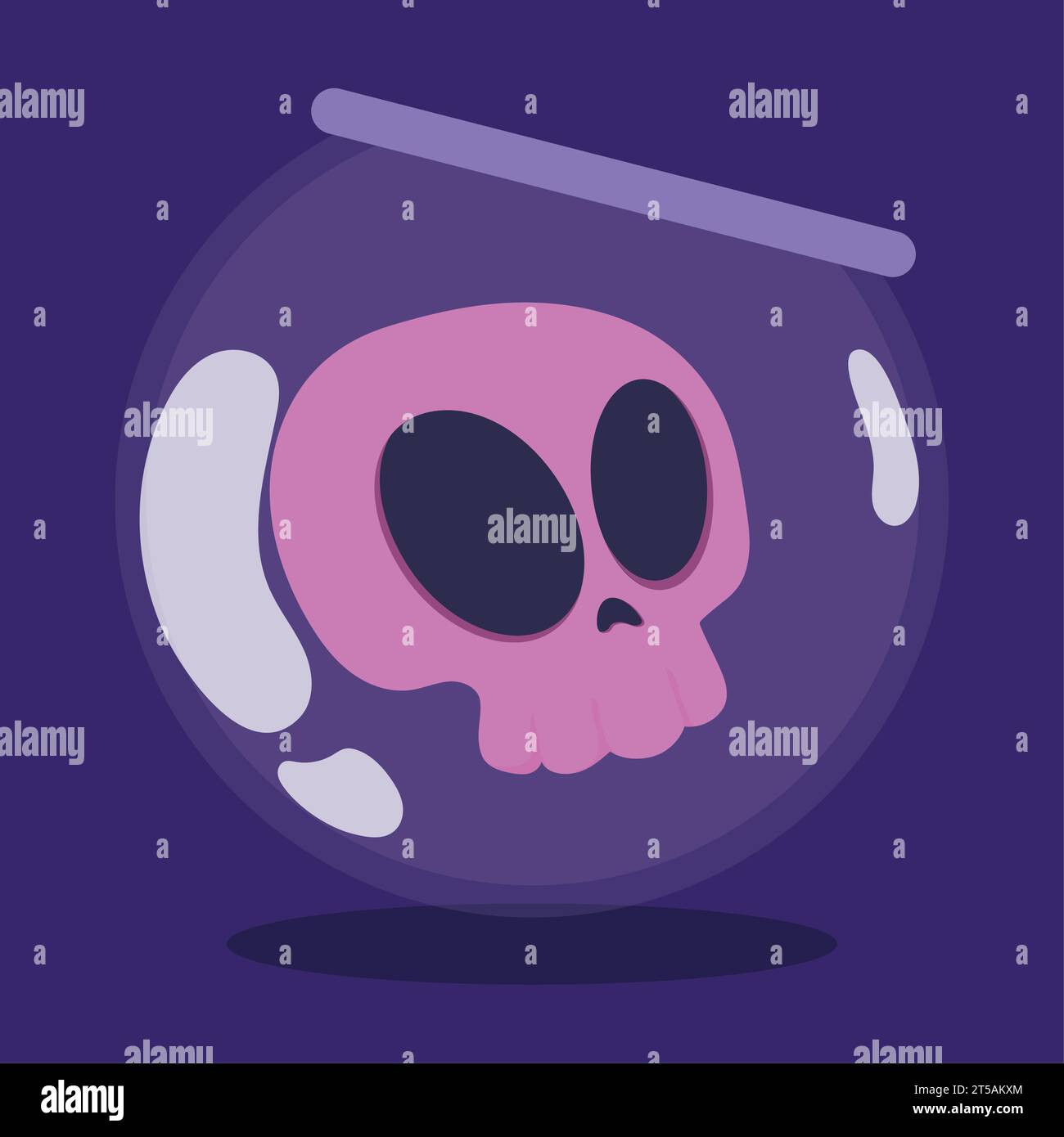 Isolated cute skull in a jar Vector Stock Vector Image & Art - Alamy