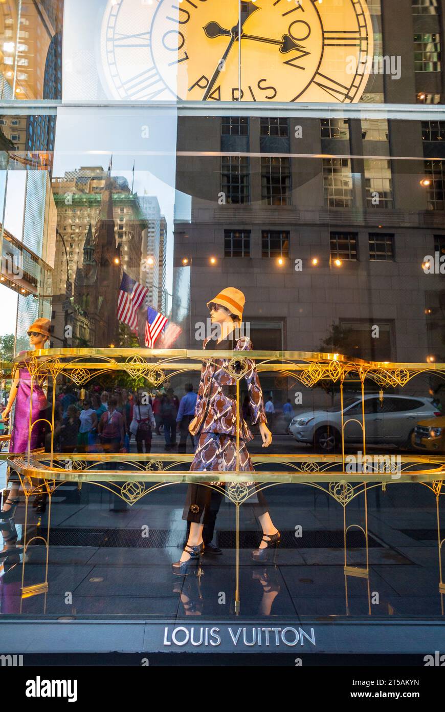 New York City, NY, USA, Shop Fronts Windows, on Fifth Avenue, Luxury ...