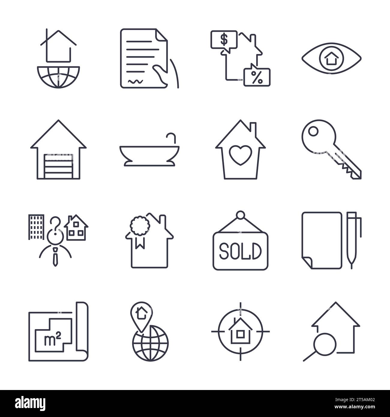 Contract related vector icon Cut Out Stock Images & Pictures - Alamy