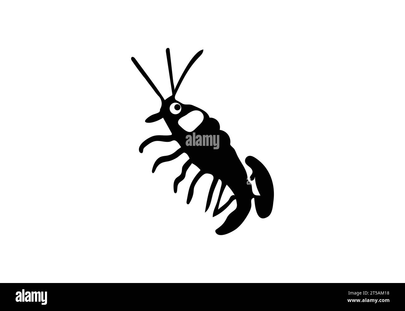 minimal style Amano Shrimp icon illustration design Stock Vector Image ...