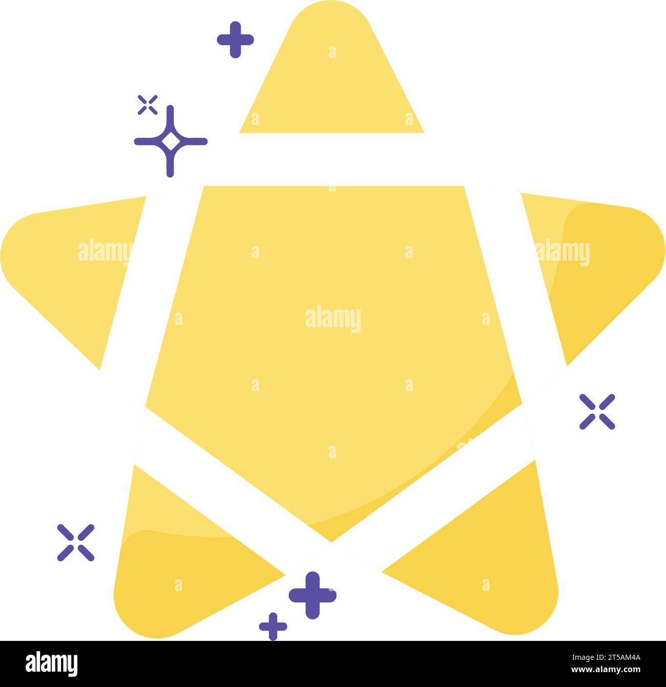 Isolated golden star shape icon Vector Stock Vector Image & Art - Alamy