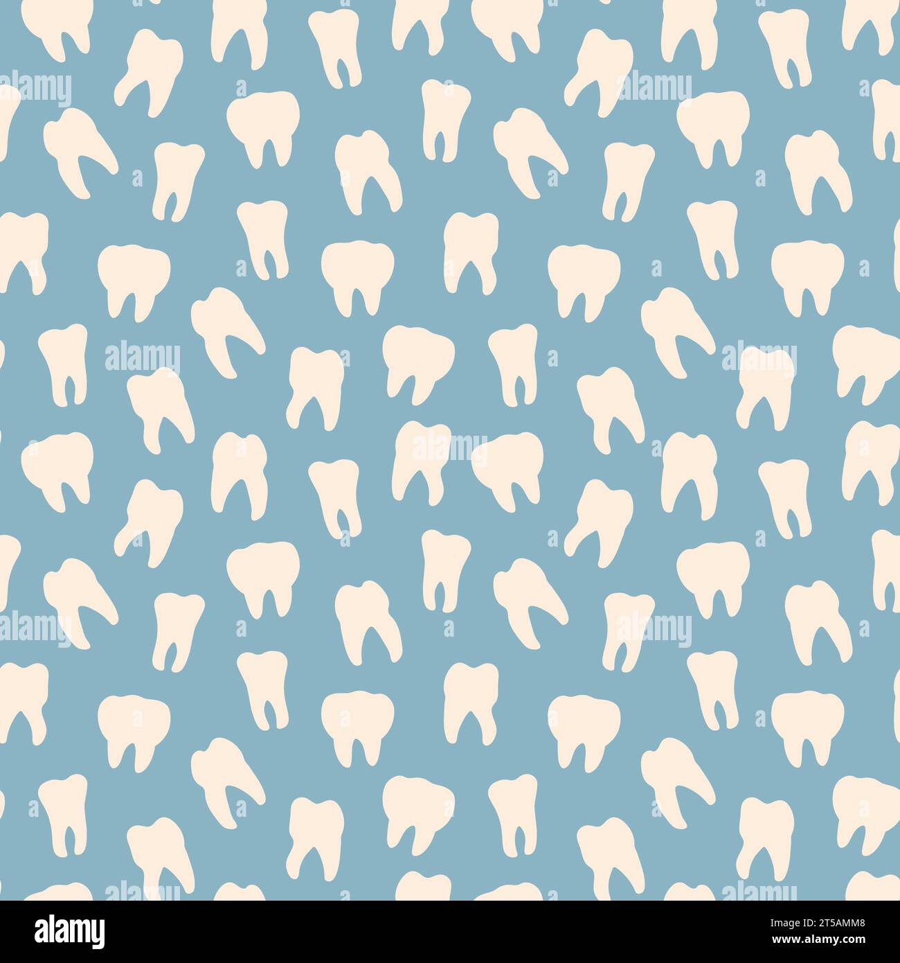 seamless dental pattern with white teeth- vector illustration Stock ...