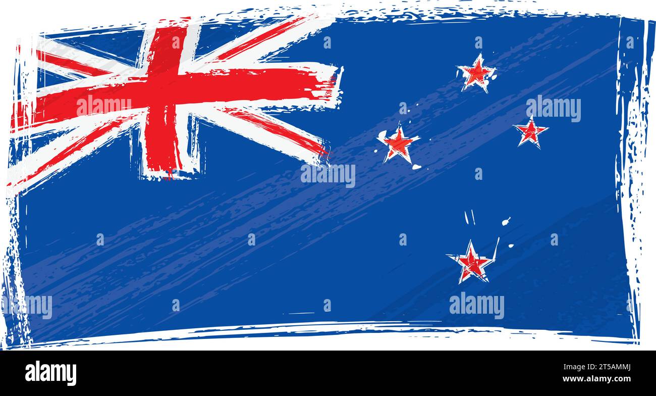 New zealand flag vector hi-res stock photography and images - Alamy