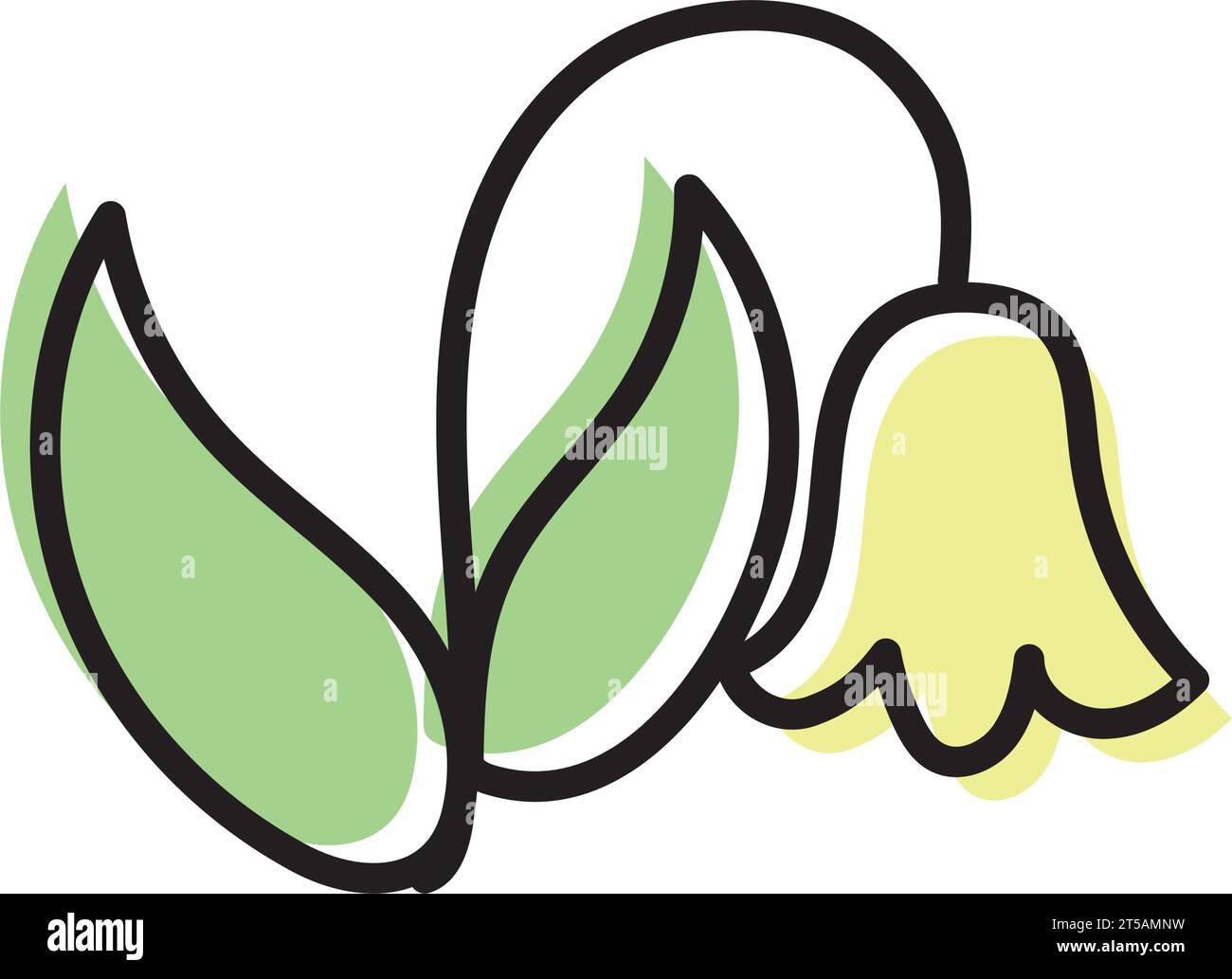 Isolated colored flower sketch icon Vector Stock Vector Image & Art - Alamy