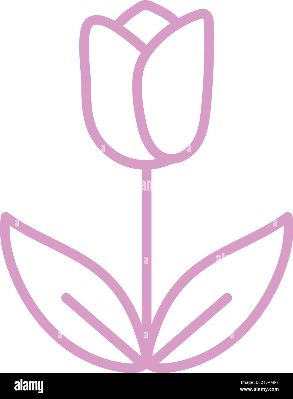 Isolated flower outline icon Vector Stock Vector Image & Art - Alamy