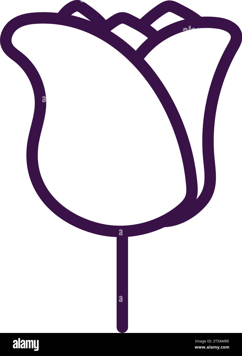 Isolated flower outline icon Vector Stock Vector Image & Art - Alamy