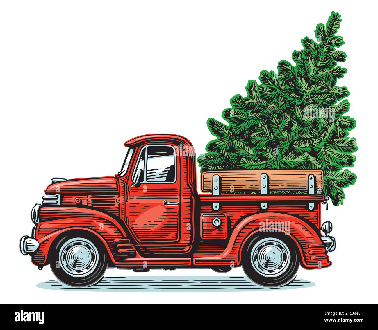 Red classic car clipart hi-res stock photography and images - Alamy