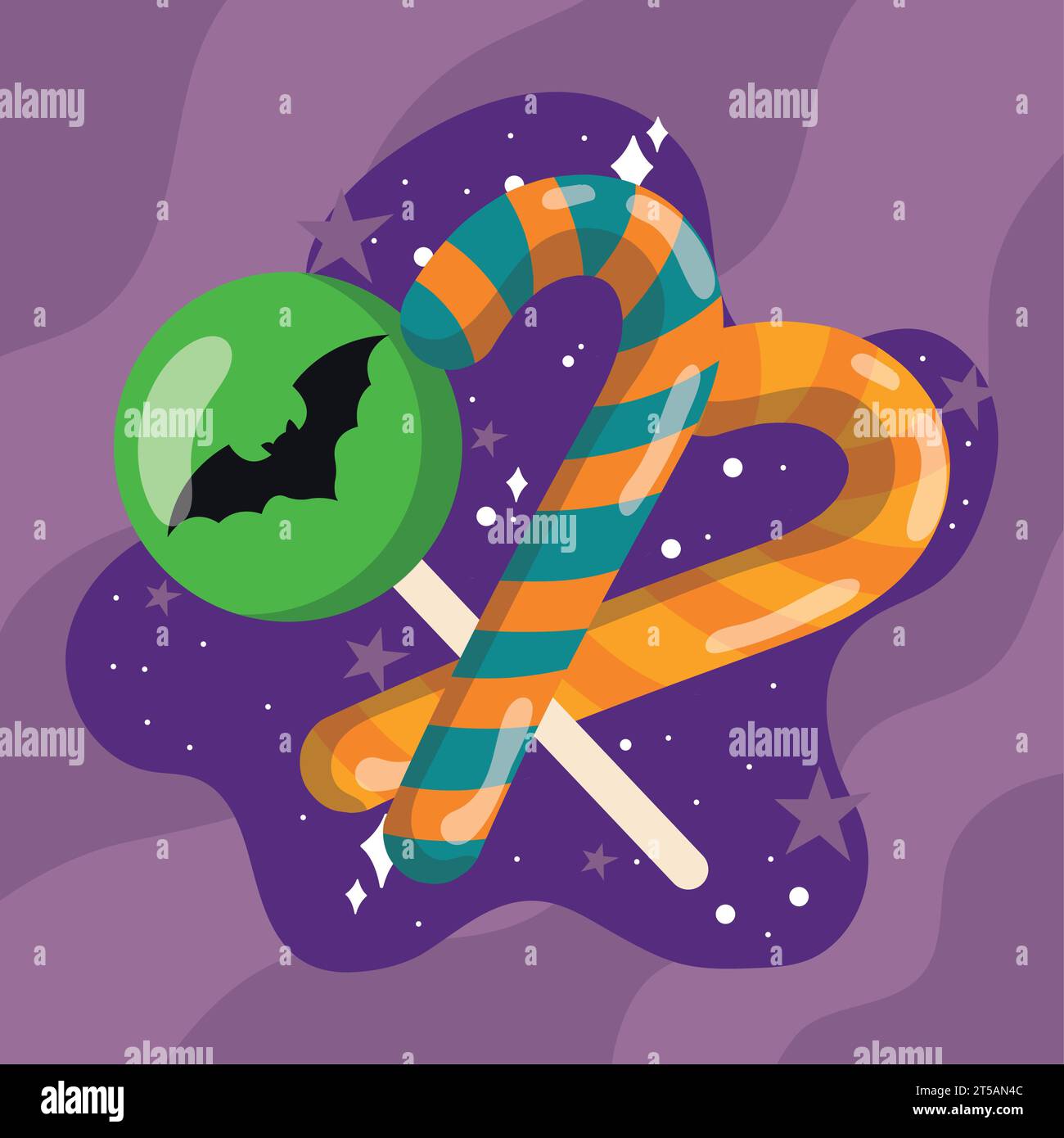 Pumpkin jack halloween candies Stock Vector Images - Alamy