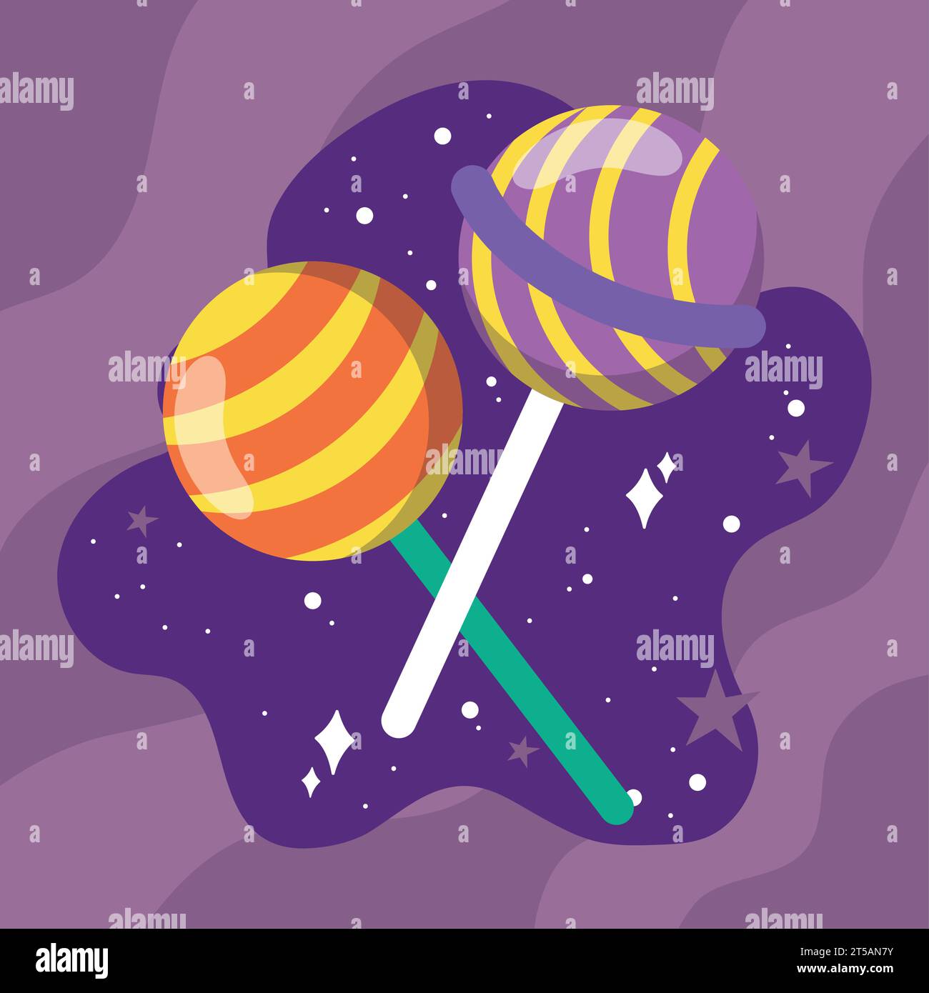 Halloween lollipop candy Trick or treat Vector Stock Vector Image & Art ...