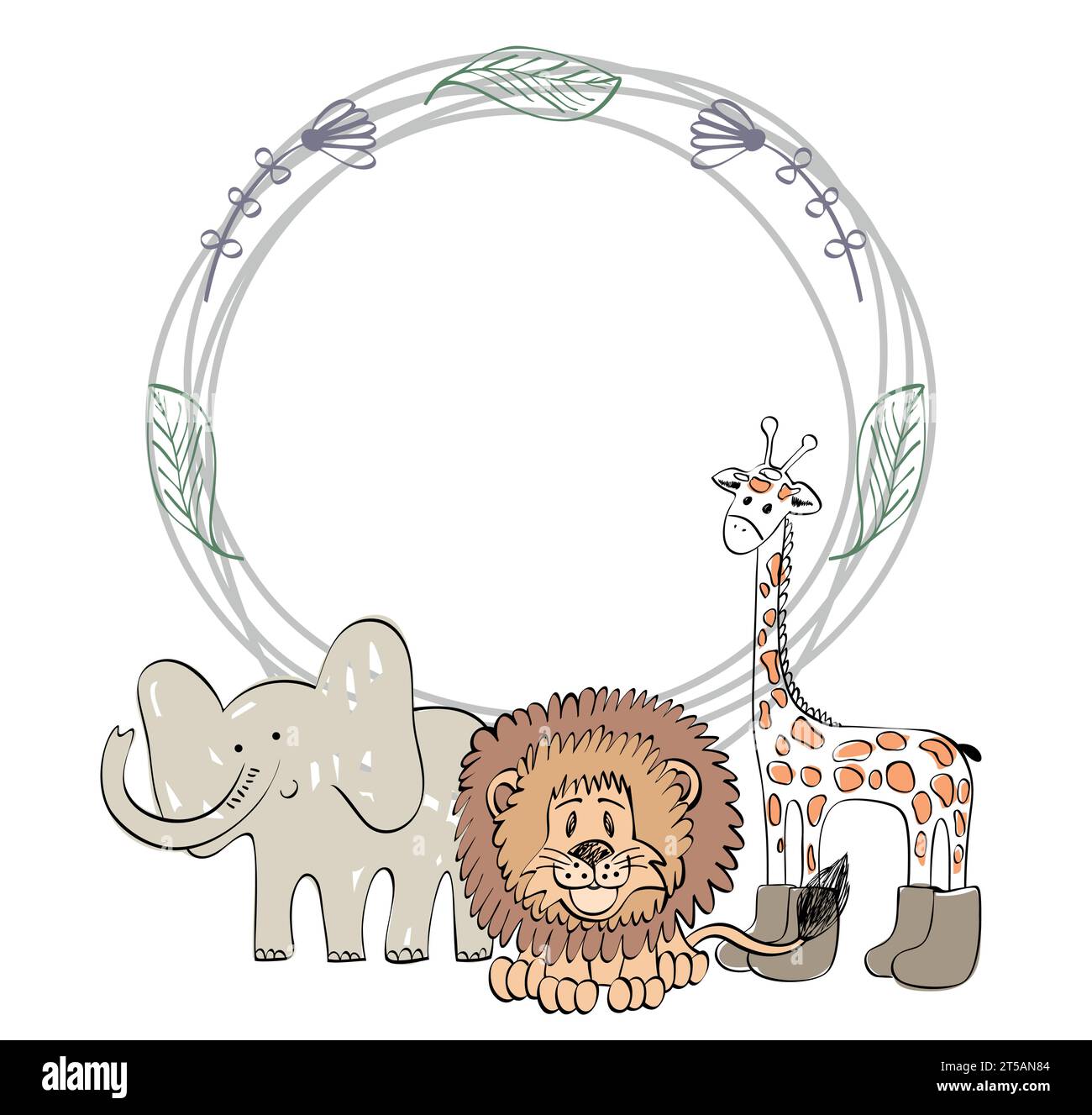 Vector safari frame Stock Vector Image & Art - Alamy