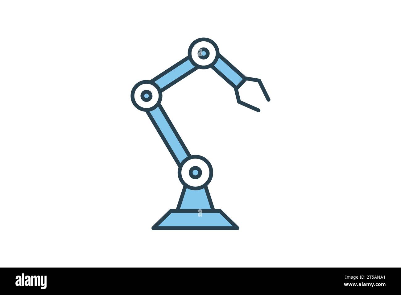 robot arm icon. icon related to device, artificial intelligence. flat line icon style. simple ...