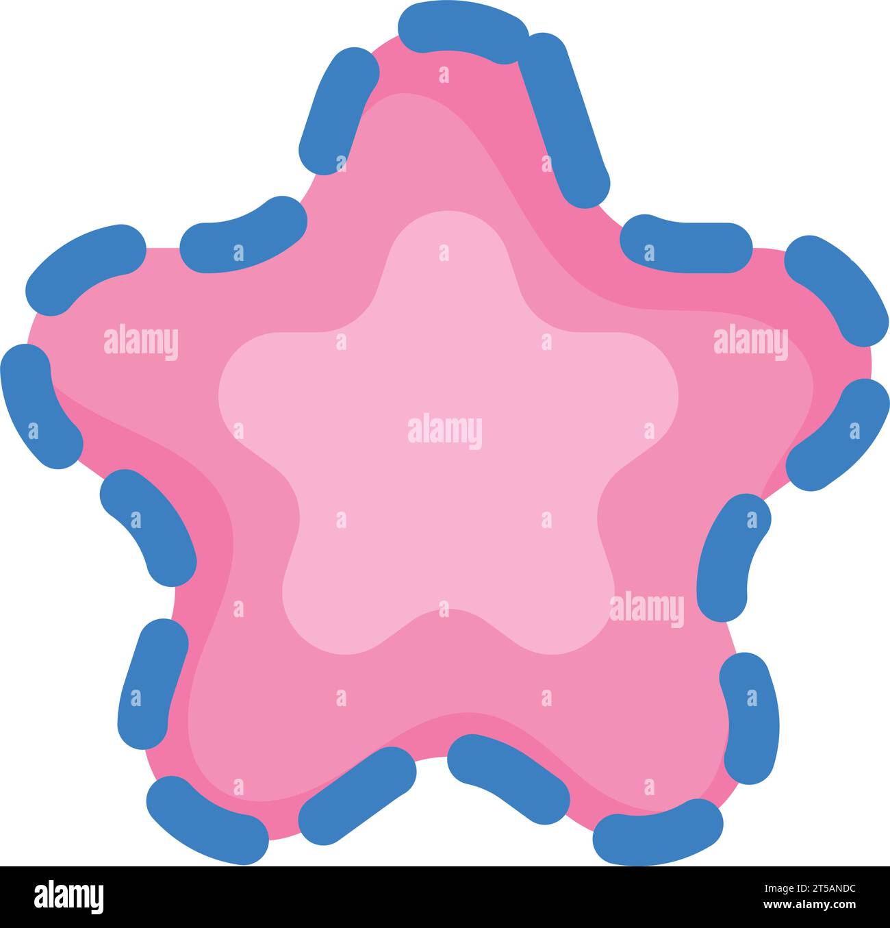 Isolated dotted line star shape icon Vector Stock Vector Image & Art ...