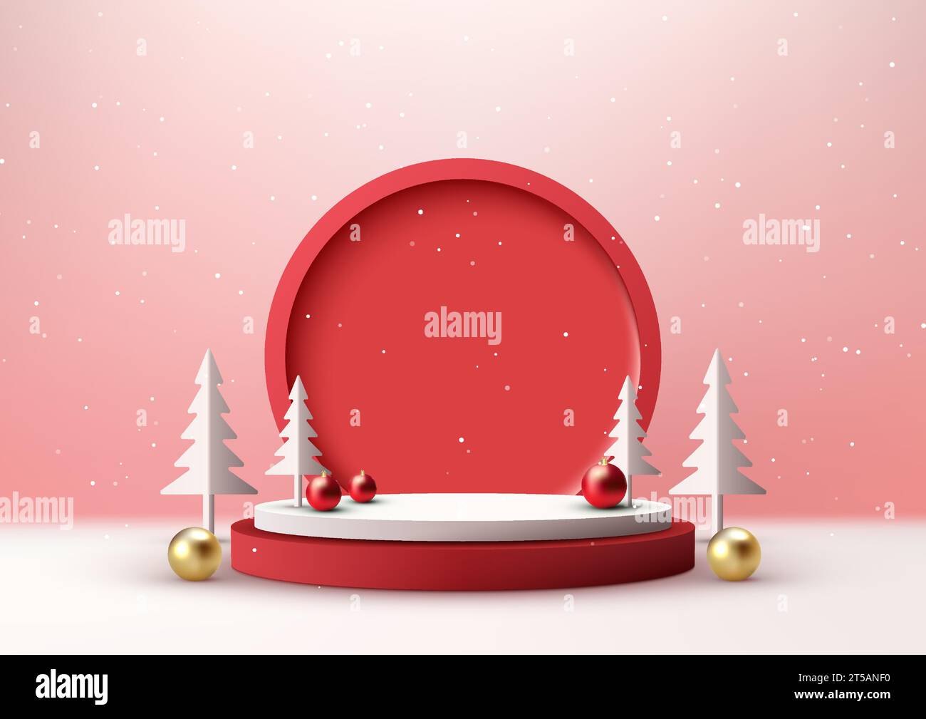 Showcase your products in style with this white and red Christmas ...