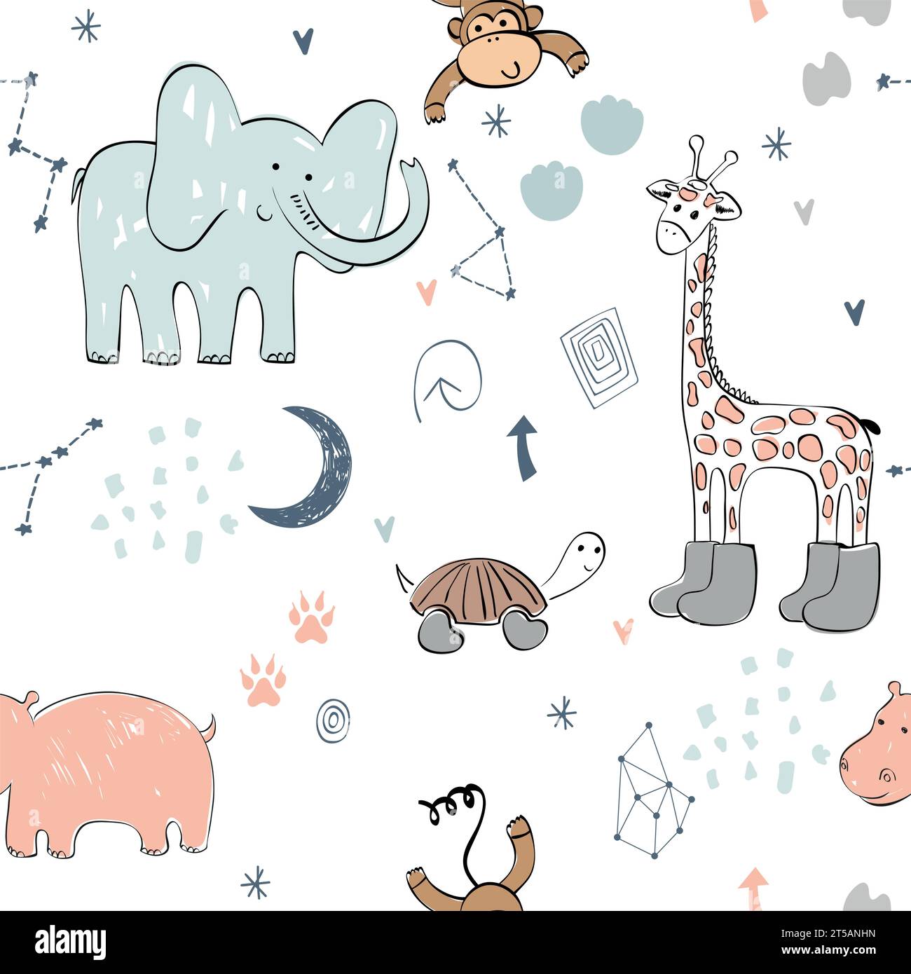 Cute safari animals Stock Vector Image & Art - Alamy