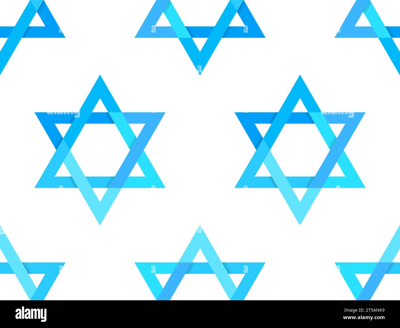 Hanukkah seamless pattern with stars of David. Hanukkah is a Jewish ...