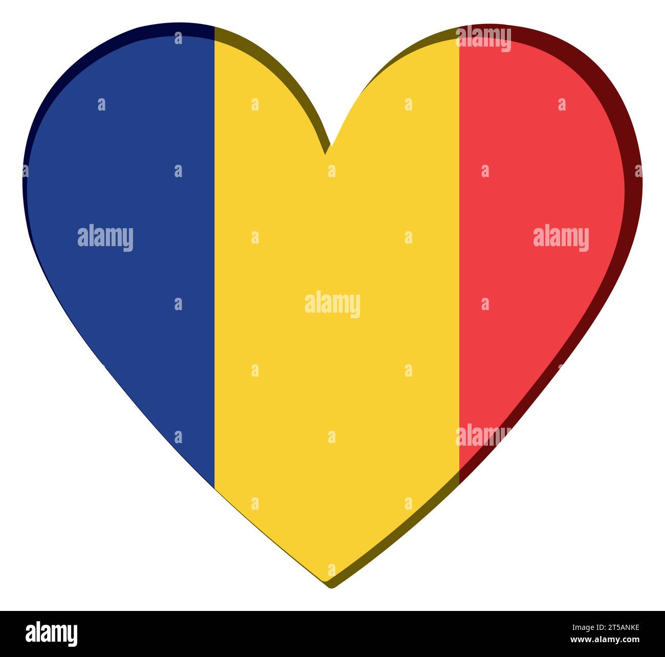 Love romania symbol heart flag Stock Vector Images - Alamy