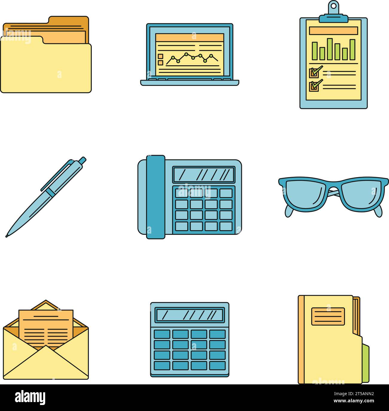 International accounting day icon set. Outline set of international ...