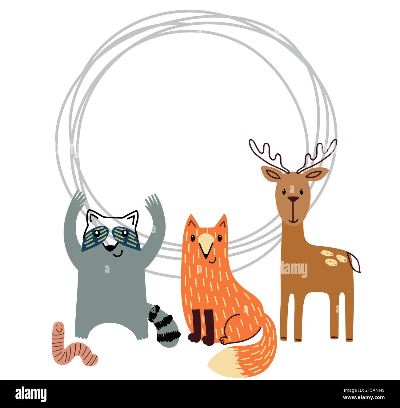 Vector forest frame Stock Vector Image & Art - Alamy