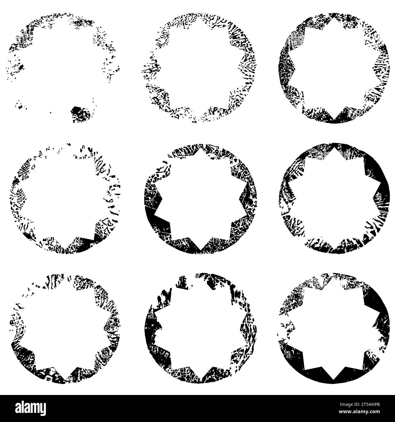 Grunge shapes star figure Stock Vector Image & Art - Alamy