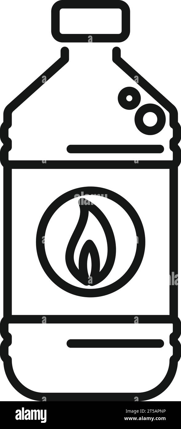 Kerosene container icon outline vector. Fuel heater petrol. Tank oil ...