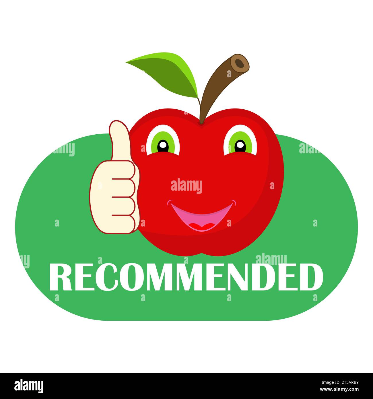 Cartoon apple face hi-res stock photography and images - Alamy